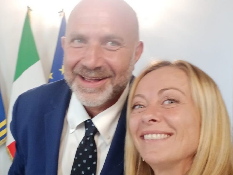 La premier Giorgia Meloni riceve Giorgio Cortellesi a Palazzo Chigi - Rietinvetrina
